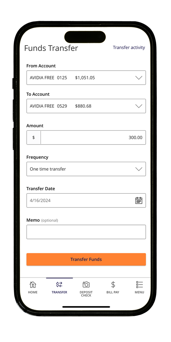Mobile Banking - Avidia Bank